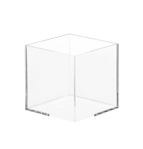 Transparent And Clear Acrylic 5-sided Box - Laser Art MTL